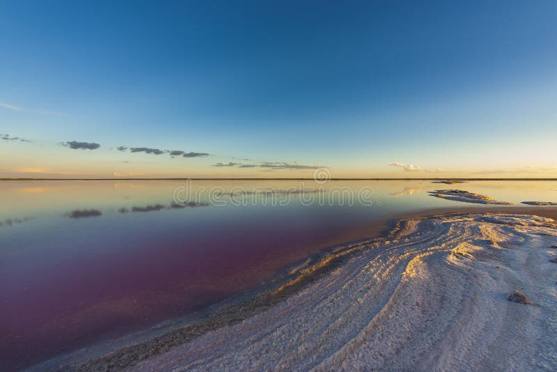 Salt lagoon, La Pampa, stock image. Image of colour, salina - 92557965