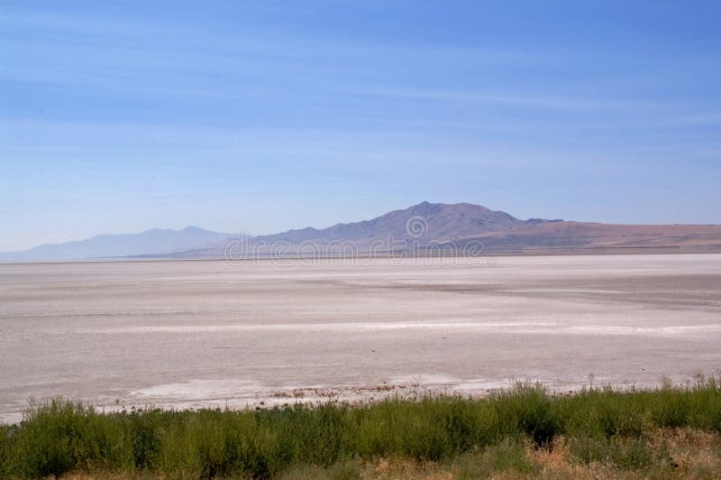 Salt Lake and the Salty Field Stock Image - Image of open, summer: 11910171