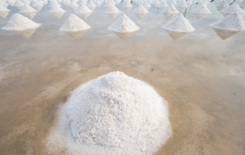 Salt is a Lot. it is a Traditional Salt Making Process Stock Photo ...