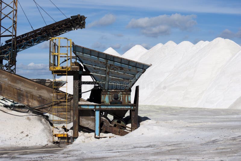 Salt and machines stock image. Image of coast, boat, manifacturing ...