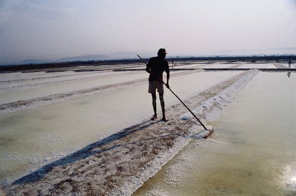 Indian Salt Making Maharashtra India Editorial Image - Image of natural ...