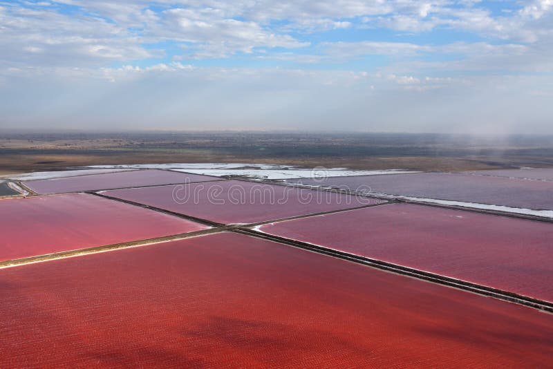 Salt Manufacturing, Namibia Stock Image - Image of business, commercial ...
