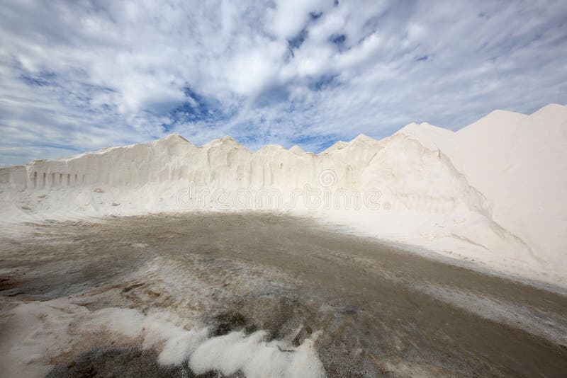 Salt stock image. Image of evaporation, evaporated, geology - 61444385