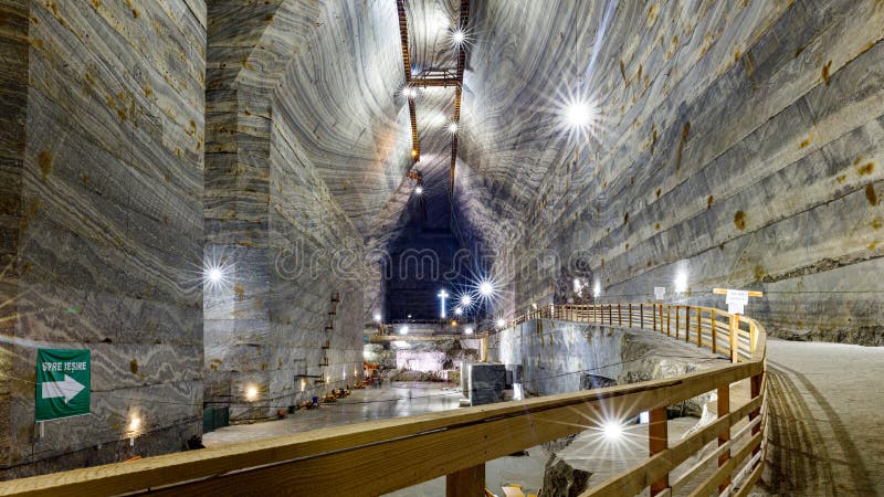 Salt Mine of Slanic Prahova in Romania Editorial Stock Photo - Image of ...