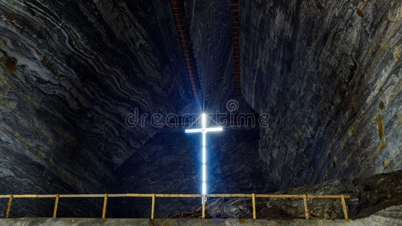 Salt Mine of Slanic Prahova in Romania Editorial Photo - Image of ...