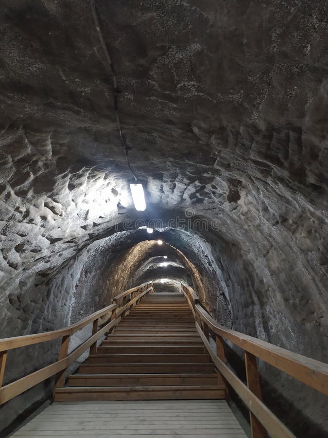 Salt Mine, Underground, Salt Stock Image - Image of wall, bridge: 244582251