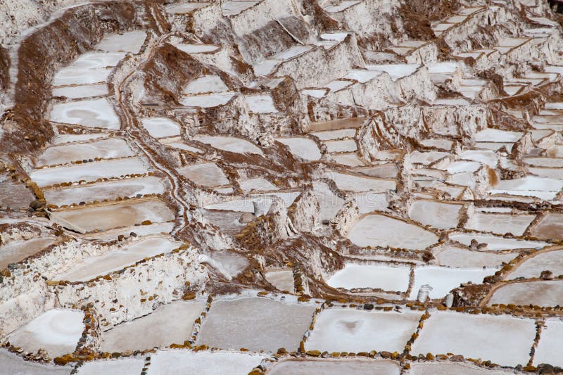 Salt Mines of Maras stock image. Image of carving, maras - 358726253