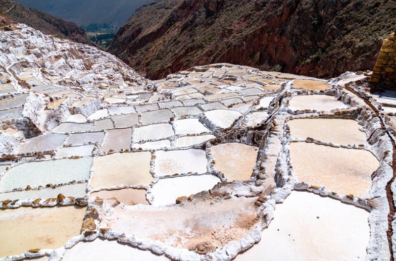 Salt Mines of Maras in Peru Stock Photo - Image of white, pool: 240547512