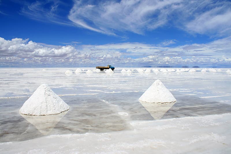 Salt mining stock image. Image of evaporate, crystal, flats - 2573275