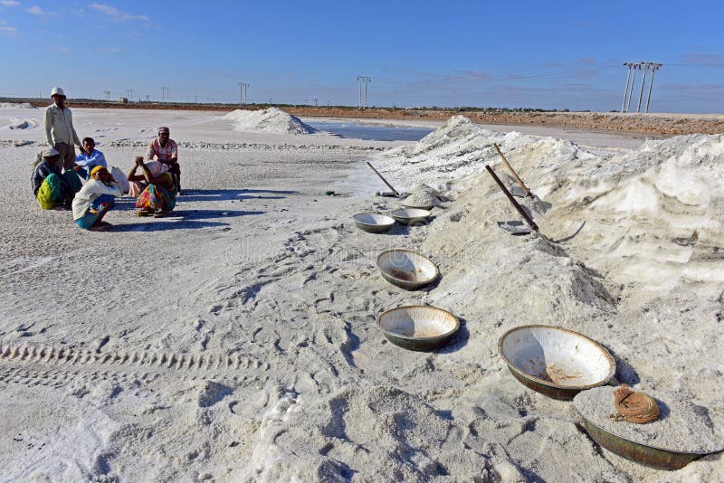 Salt Mining in India editorial photography. Image of crystal - 39610657