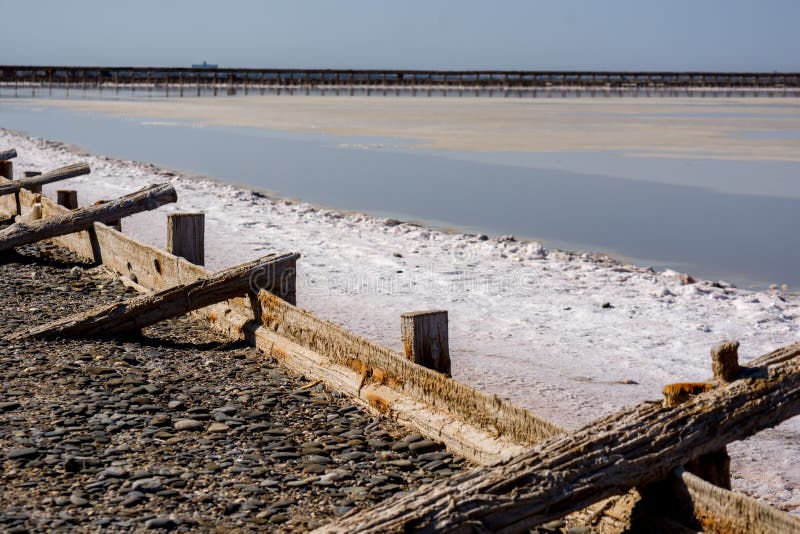 Salt mining lake stock image. Image of nature, hill - 193886805