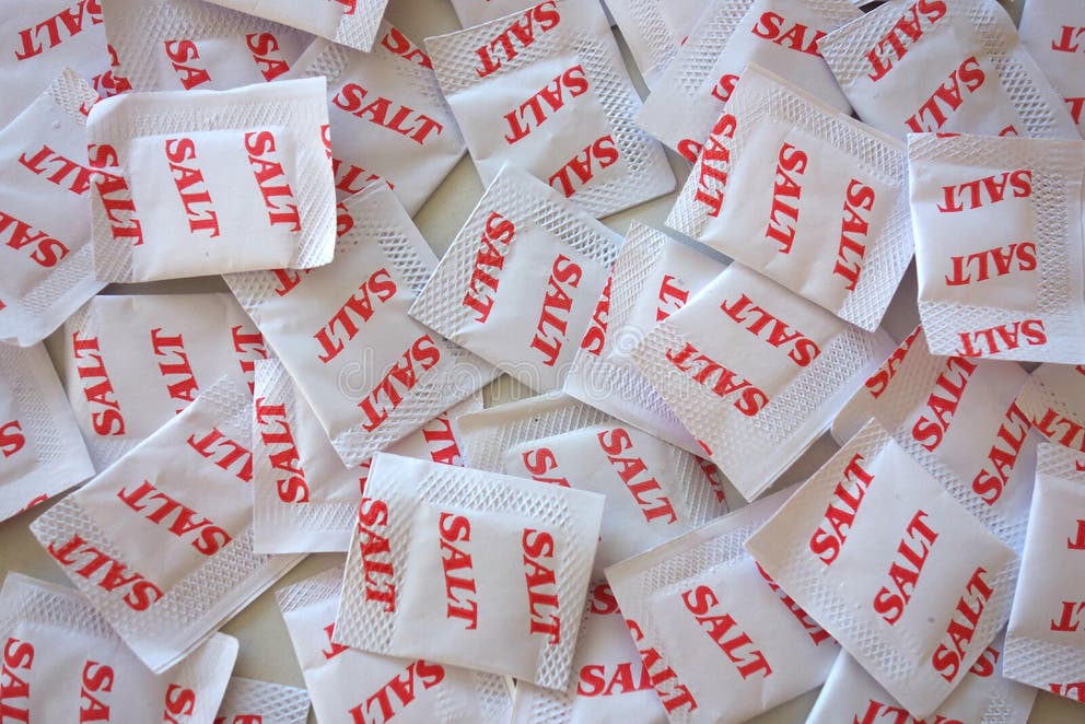 Salt Packets stock photo. Image of food, portion, kitchen - 42251372