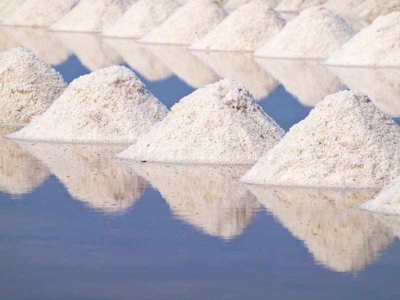 Salt pan stock image. Image of ground, factory, field - 24087743