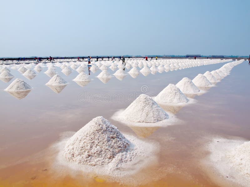 Salt pan stock image. Image of landscape, food, factory - 24391823