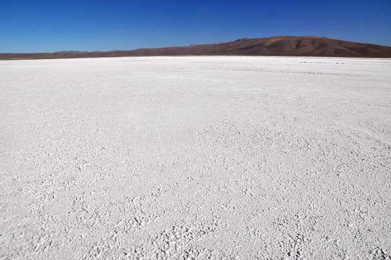 Salt Pan in the Atacama Desert in Chile Stock Image - Image of white ...