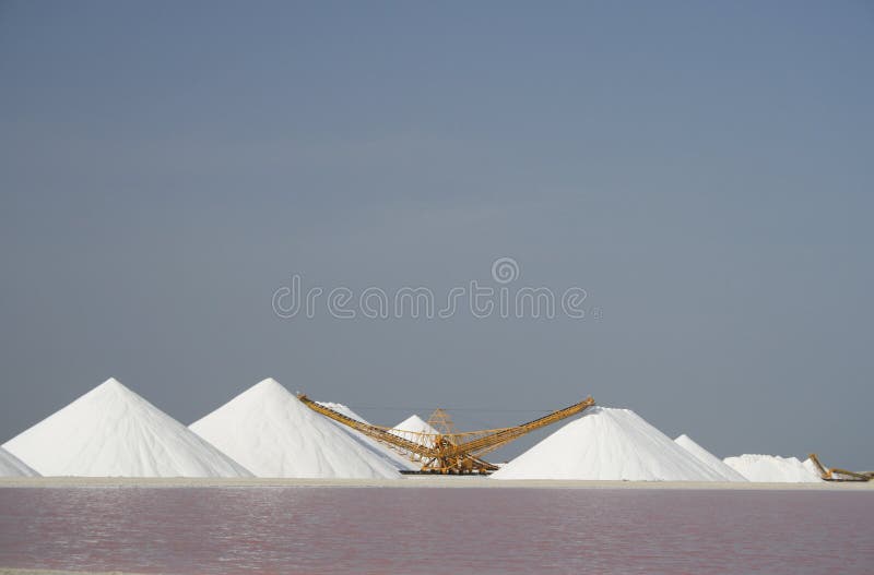 Salt pans stock image. Image of heap, salt, mountain - 16543107