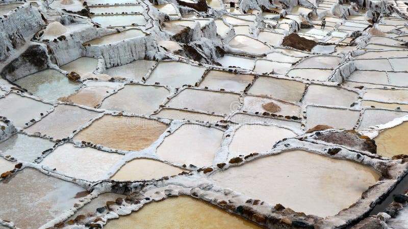 Salt Pans in Andes Mountains, Peru Stock Image - Image of salinas ...