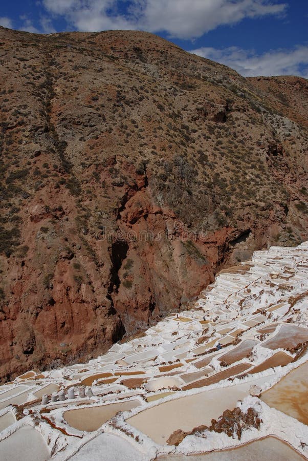Salt pans, Peru stock photo. Image of salinas, inca, mountains - 14990214