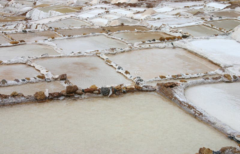 Salt pans in Peru stock image. Image of salt, manufacture - 9178047