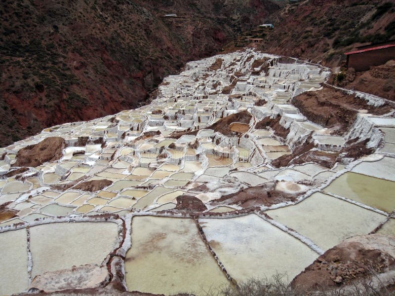 Salt Pans in the Peruvian Andes Stock Photo - Image of mountains ...