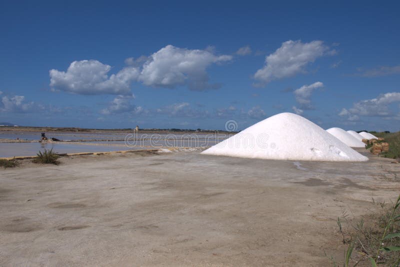 Salt Pans in Trapani stock image. Image of salt, marsala - 40243903