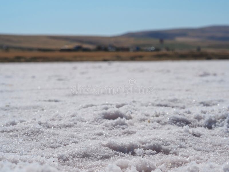 Salt Particles at Salt Lake in Turkey Stock Photo - Image of nature ...