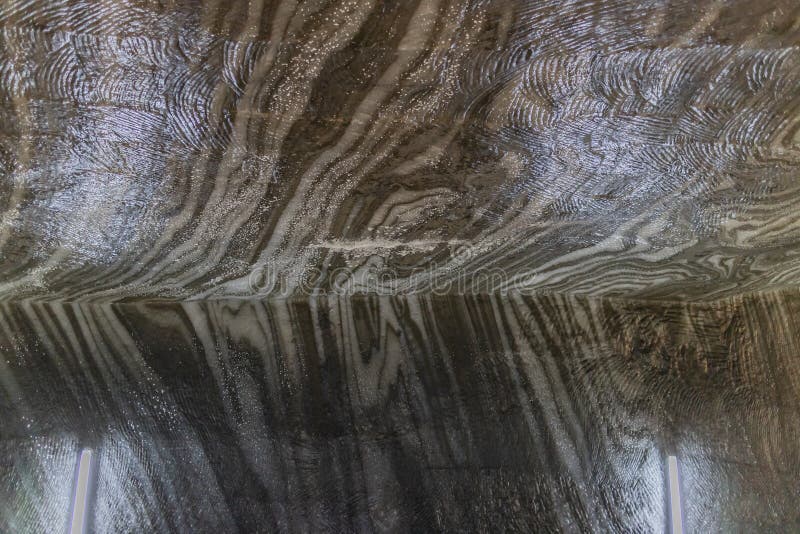 Salt Formations in Turda Salt Mine, Romania Stock Photo - Image of ...