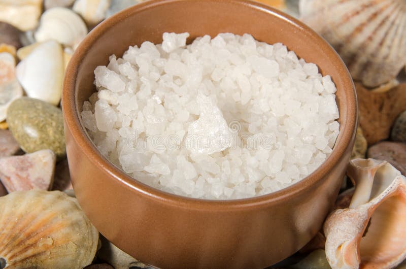 Salt and pebble stock image. Image of mineral, boulder - 136633615