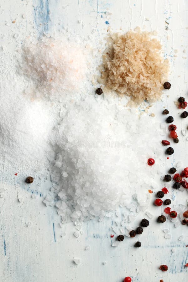Salt and Pepper As Background Stock Image - Image of ingredient, mill ...