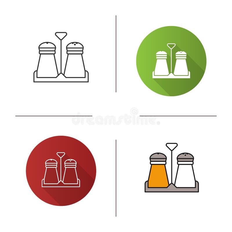 Salt or Pepper Shaker Color Icon Stock Vector - Illustration of cartoon ...