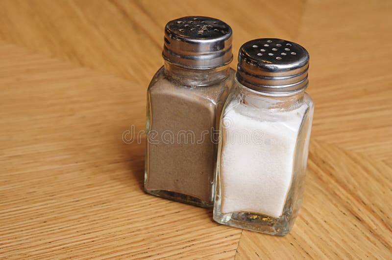 Salt and pepper shaker stock image. Image of black, seasoning - 33347789