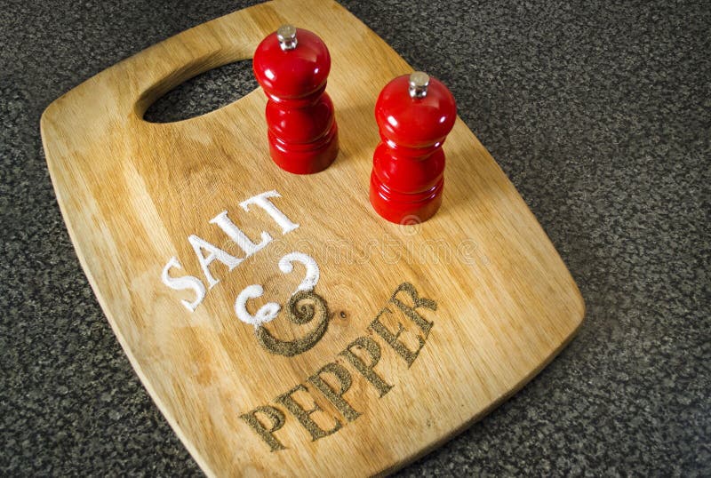 Salt & Pepper Typography Design Stock Photo - Image of view, salt: 95450606