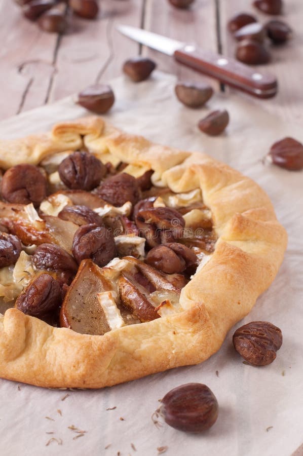 Salt pie stock image. Image of chestnut, ingredient, table - 28064457