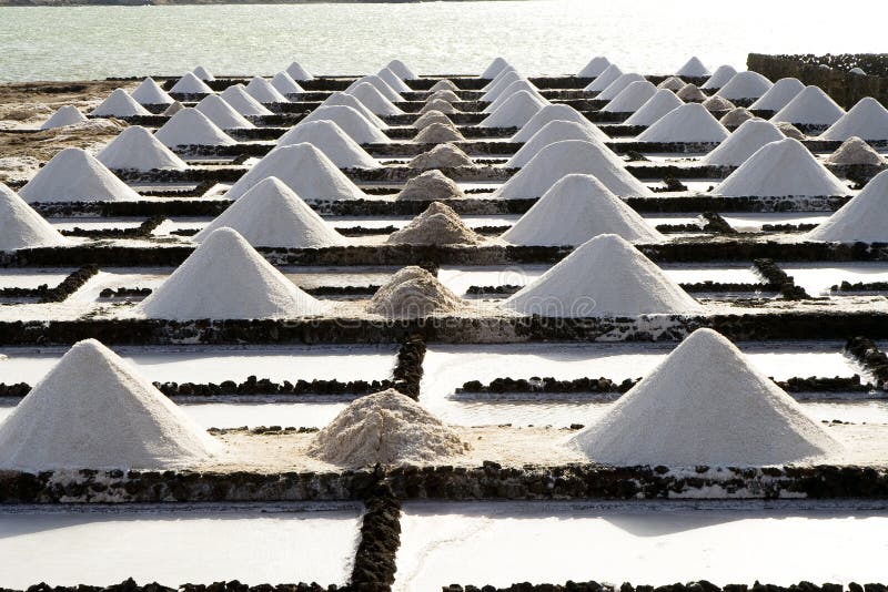 Salt Piles on a Saline Exploration Stock Photo - Image of composition ...