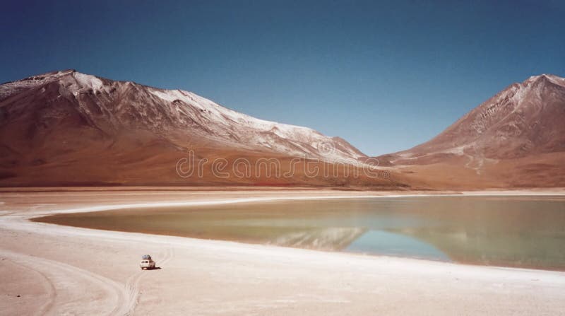 Salt Plain Explorer Salar De Uuyni Stock Image - Image of atacama ...
