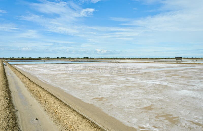 Salt pond stock photo. Image of seawater, blue, salt - 26342218