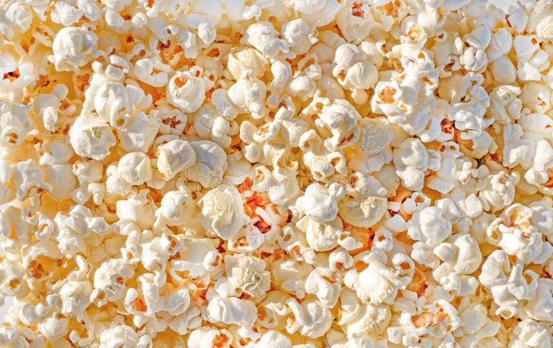 Popcorn Yellow Texture Backgaund Stock Photo - Image of macro ...
