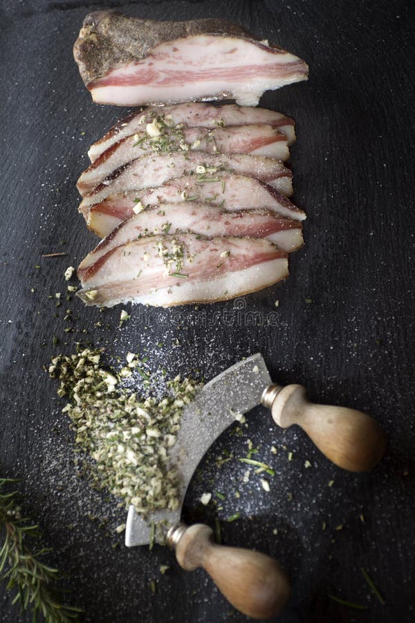 Salt pork cheeks stock image. Image of italian, meat - 87898581