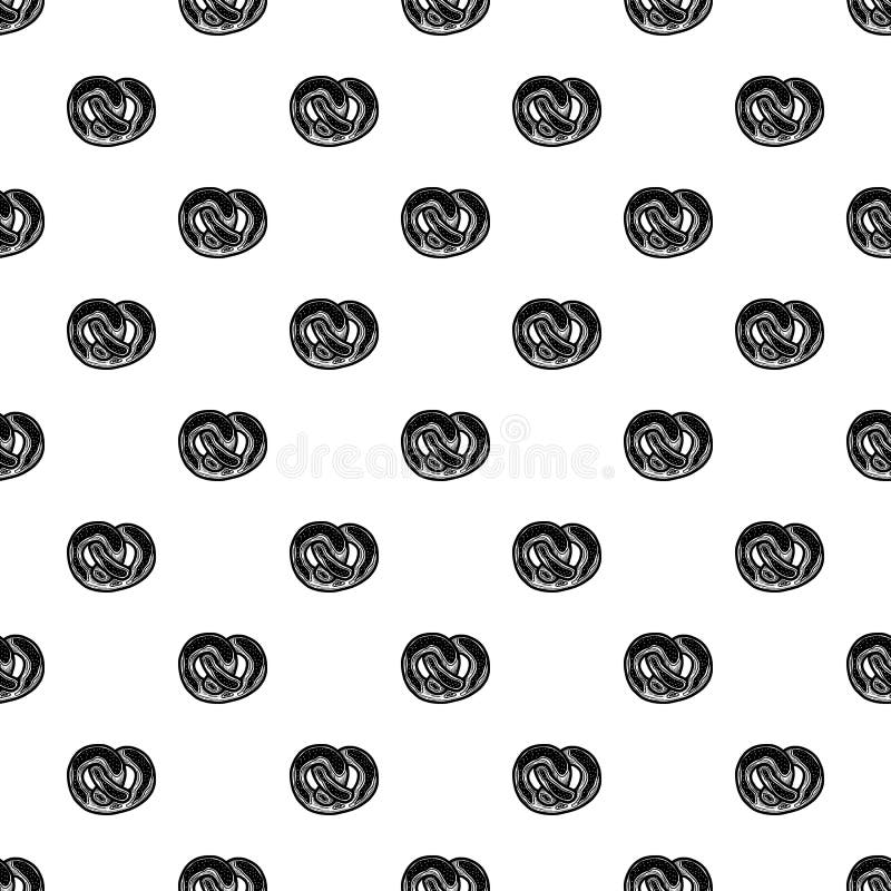 Salt Pretzel Pattern Seamless Stock Vector - Illustration of ...