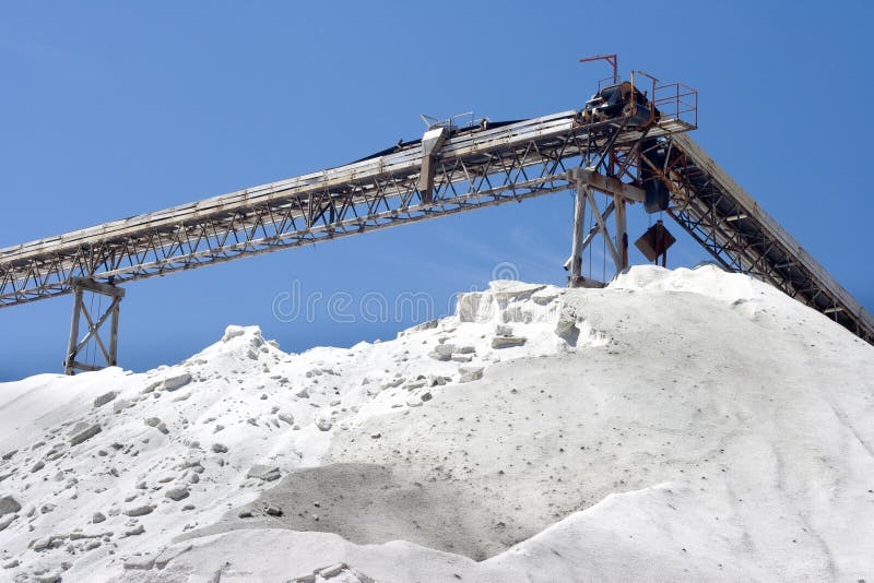 Trucks Unloading Raw Salt Bulk, Salinas Grandes De Hidalgo, Stock Photo ...