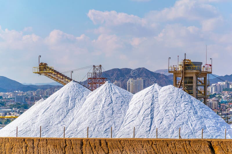 Salt Production Facility in Eilat, Israel Stock Photo - Image of ...
