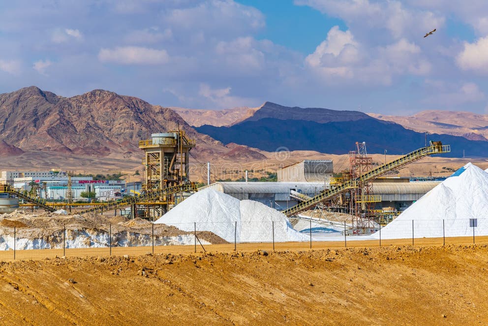 Salt Production Facility in Eilat, Israel Stock Photo - Image of ...