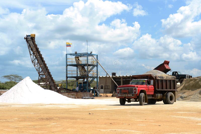 Salt Production on Guajara Peninsula Stock Image - Image of colombia ...