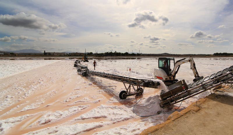 Salt Production Process in Sicily Editorial Image - Image of sunlight ...