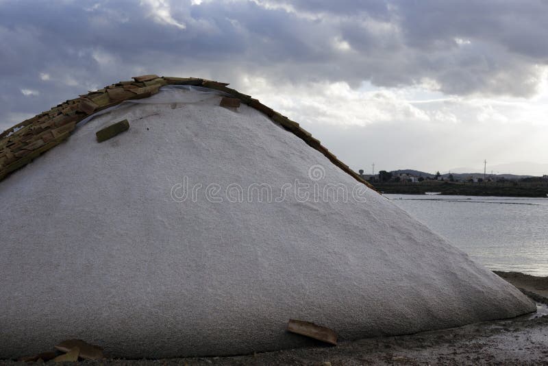 Salt Production in Sicily stock photo. Image of famous - 49479752