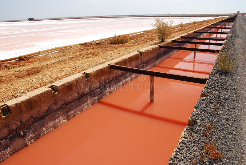 Salt production in Spain stock image. Image of natural - 11366363
