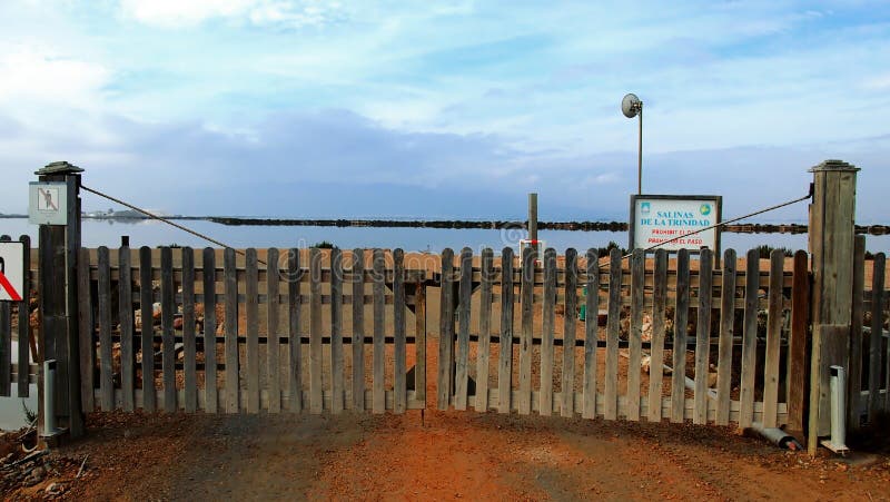 Salt production territory editorial stock photo. Image of gate - 70237088