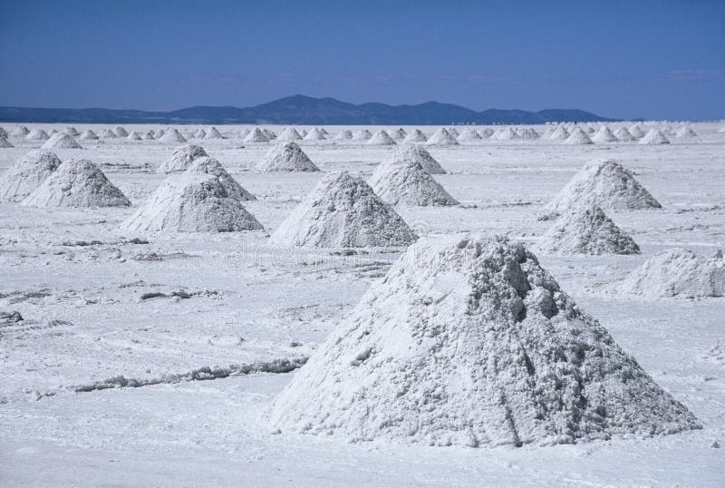 Salt Pyramid,Bolivia stock image. Image of uyuni, field - 8550751