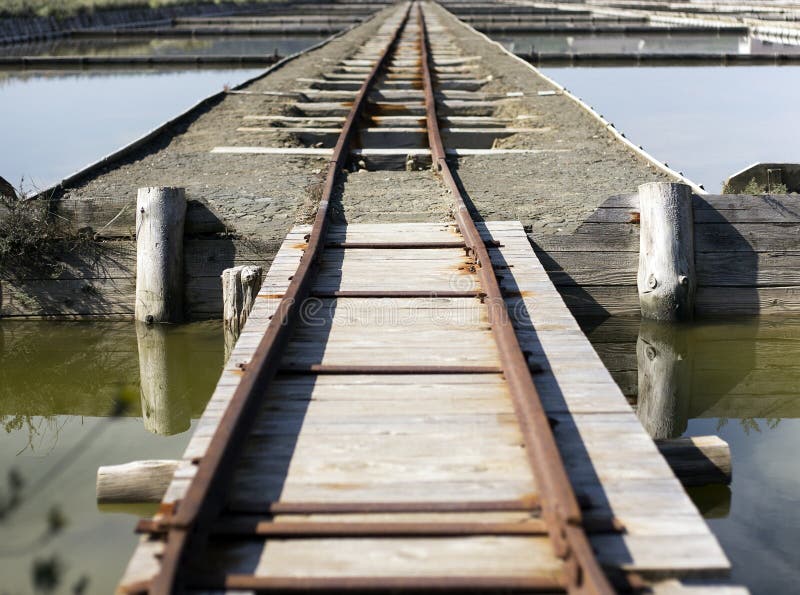 Salt railroad stock photo. Image of salty, industry, blue - 48249812