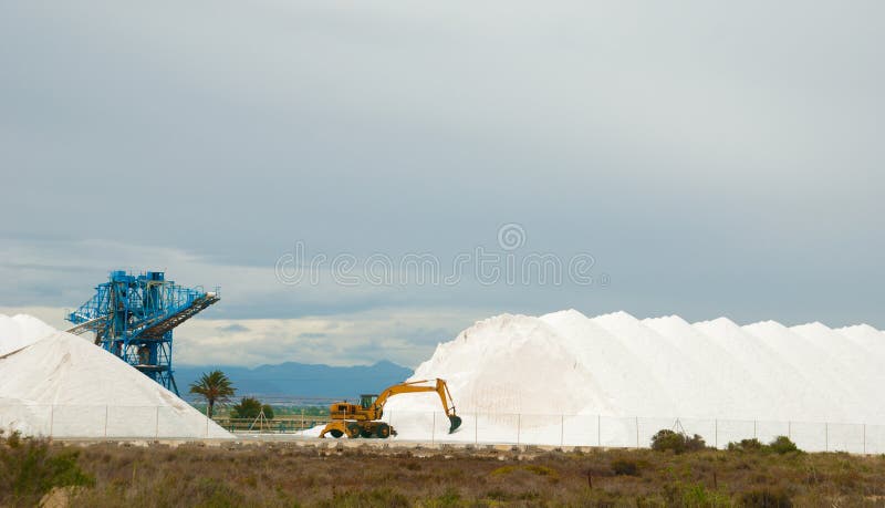 Salt refinery stock photo. Image of pile, huge, material - 21964174